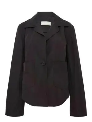 LITKOVSKA Notched-lapel Cropped Jacket - Black