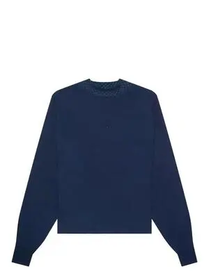 PLACE OF ËLMS Monolink-print Long-sleeve T-shirt - Blue
