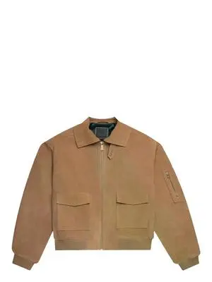 PLACE OF ËLMS Suede Pocket Jacket - Brown