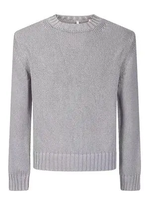 SUNFLOWER Frederik Cotton Sweater - Grey