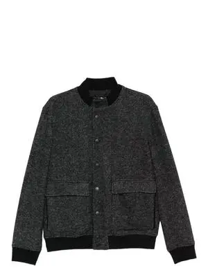 Canali Herringbone-pattern Pocket Jacket - Grey