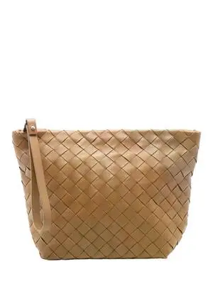 Bottega Veneta Nappa Intrecciato Pouch - Brown