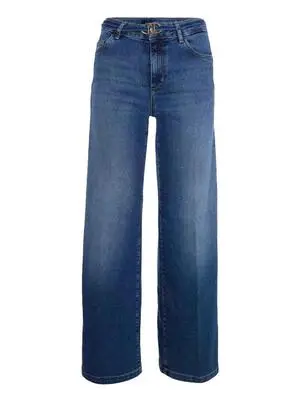 Liu Jo Five-pocket Belted Jeans - Blue