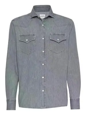 BRUNELLO CUCINELLI Western Denim Shirt