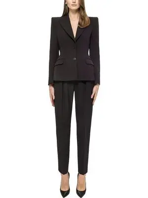 NISSA High-rise Trousers - Black
