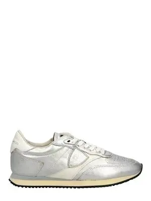 Philippe Model Belleville Panelled Sneakers - Silver