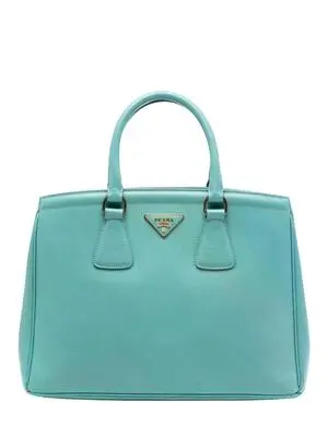 Prada Saffiano Lux Parabole Tote Bag - Blue