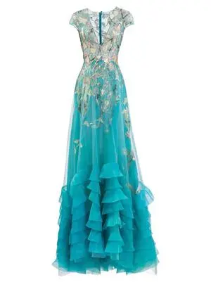 SAIID KOBEISY Floral Print Maxi Dress