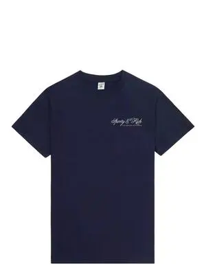 SPORTY & RICH Logo-print T-shirt - Blue