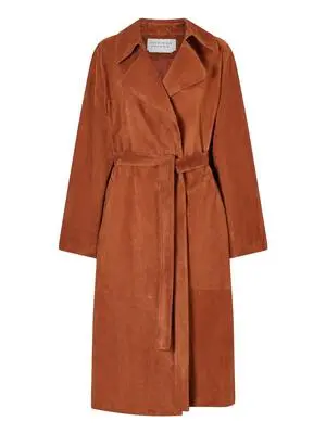 Gabriela Hearst Lyra Belted Suede Coat - Brown