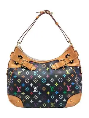 LOUIS VUITTON 2011 Monogram Multicolore Greta Shoulder Bag - Black