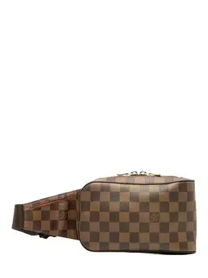 LOUIS VUITTON 2004 Damier Ebene Geronimos Crossbody Bag - Brown