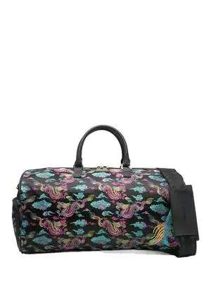 SPRAYGROUND Dragon Print Luggage Bag - Black