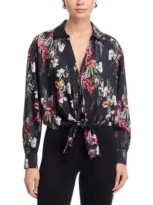 Cinq À Sept Iris Bouquet Mariann Blouse - Black Multi