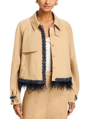 Cinq À Sept Carmila Jacket - Khaki/navy