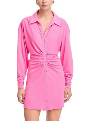 Cinq À Sept Arden Mini Dress - Electric Pink