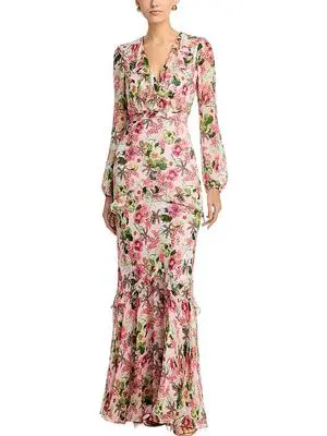 Saloni Rita-c Dress - Plumeria Blush
