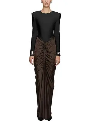 ET OCHS Tate Gown - Black/chocolate