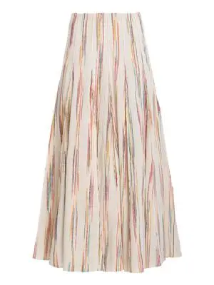 ROSIE ASSOULIN Million Pleats Silk Skirt