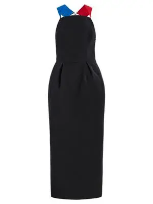 Rosie Assoulin Cotton Grosgrain Maxi Dress - Multi