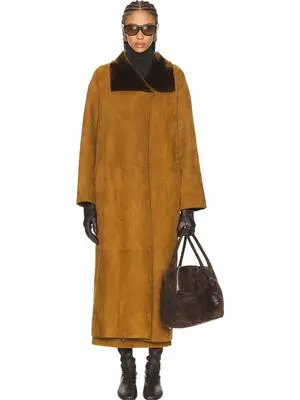 Nour Hammour NOUR HAMMOUR Birthday Merinos Coat Chartreuse