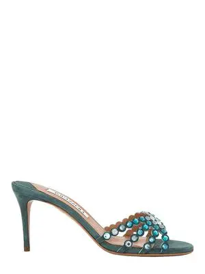 AQUAZZURA Tequila 75 Mule - Teal