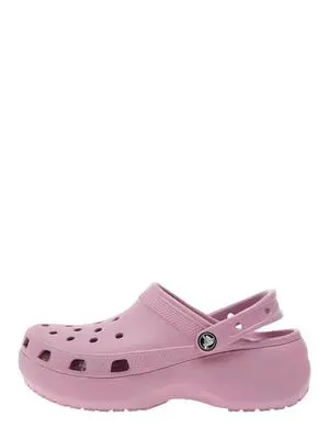 CROCS Platform Perforated Mules - Pink