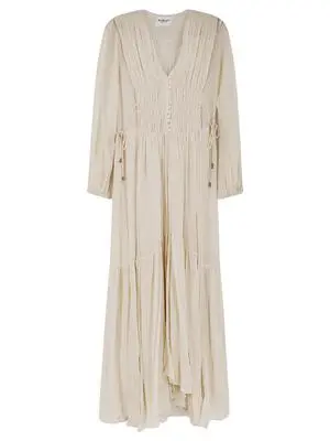 MARANT ETOILE Viscose Briane Dress - Beige