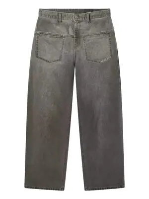 Axel Arigato Inverted Wide Leg Jeans - Grey