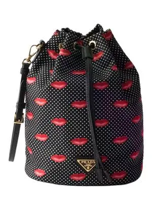 PRADA Re-Nylon Polka-Dot Pouch