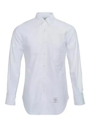 Thom Browne Button-down Long-sleeve Shirt - White