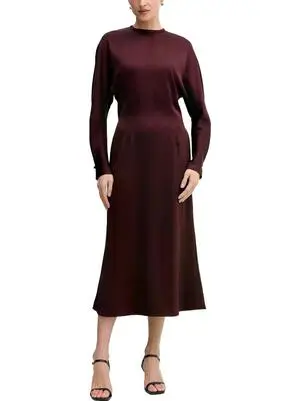 Filippa K Long-sleeve Midi Dress - Red