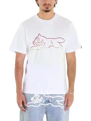 BILLIONAIRE BOYS CLUB - ICE CREAM Crystal Running Dog T-shirt - White