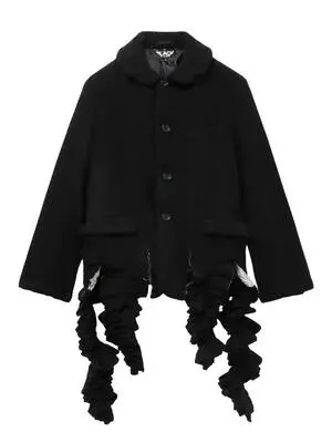 BLACK COMME DES GARÇONS Ruffled Jacket - Black