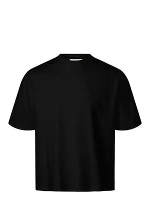 SELECTED Crew-neck T-shirt - Black
