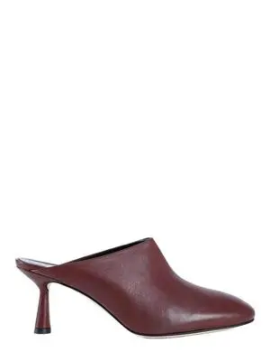 AeydĒ Mila Leather Mules - Red