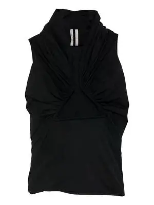 Rick Owens Draped Jersey Top - Black