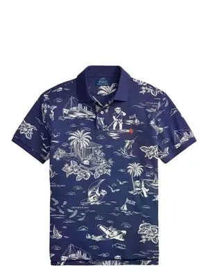 Polo Ralph Lauren Printed Polo Shirt - Blue