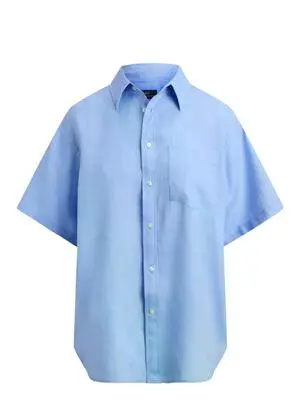 Polo Ralph Lauren Patch Pocket Linen Shirt - Blue
