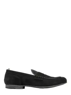 Officine Creative Bilt 001 Suede Loafers - Black