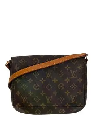 LOUIS VUITTON Musette Tango Monogram Shoulder Bag - Brown