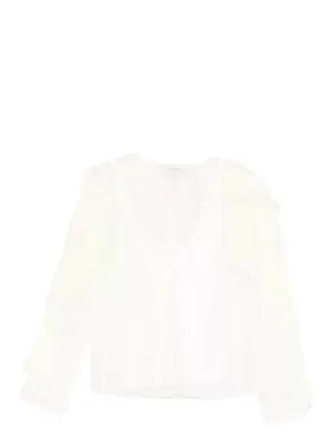 FORTE_FORTE Ruffled Blouse - Neutrals