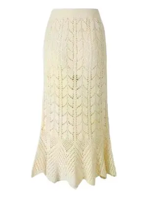 Zimmermann Crochet Knit Skirt - Neutrals