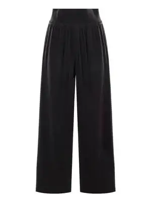 ALAINPAUL Wide-leg Track Pants - Black