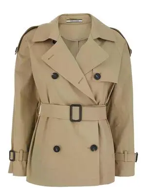 Tagliatore Belted Double-breasted Coat - Neutrals