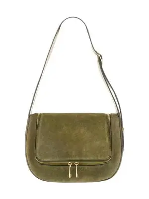 ANYA HINDMARCH Suede Shoulder Bag - Green