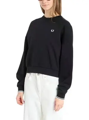 Fred Perry Crew-neck Sweater - Black