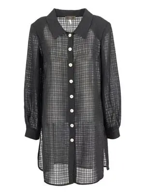FENDI Check-Pattern Wool Shirt
