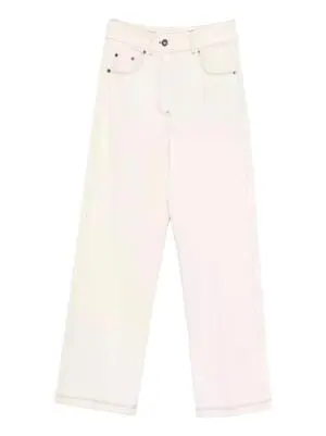 Max Mara Straight-leg Seam Jeans - Neutrals