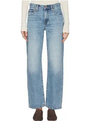 PISTOLA Lexi Mid Rise Bowed Straight Jeans - Blue